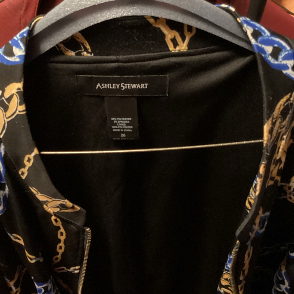 Chain Print Jacket (Ashley Stewart) - Gem